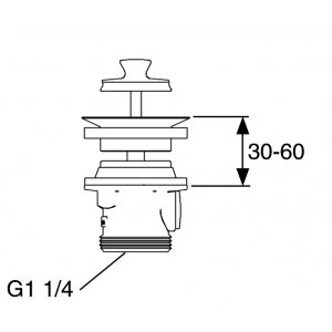 Silpluggventil Mattson - Krom - 419 kr - Bottenventiler - Hemfint.se